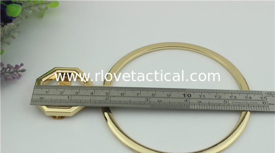High quality fashion custom designer zinc alloy hardware gold accessories wholesale bag handle