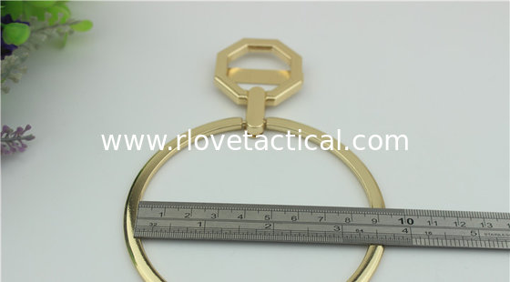 High quality fashion custom designer zinc alloy hardware gold accessories wholesale bag handle