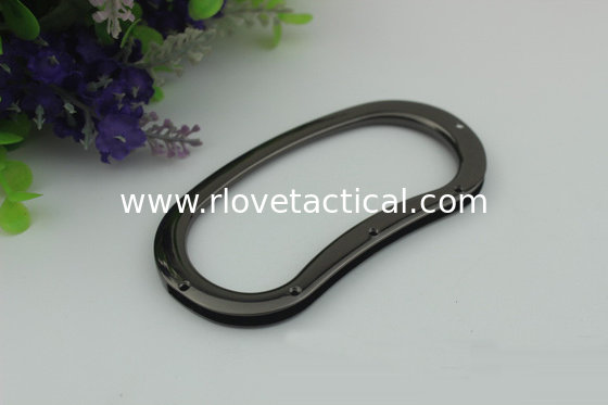 Wholesale new bag making accessories DIY zinc alloy 2 color bag metal handle