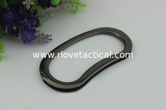 Wholesale new bag making accessories DIY zinc alloy 2 color bag metal handle