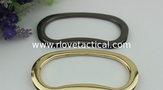 Wholesale new bag making accessories DIY zinc alloy 2 color bag metal handle
