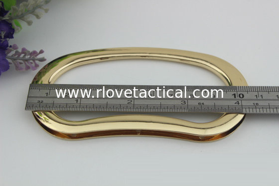 Wholesale new bag making accessories DIY zinc alloy 2 color bag metal handle