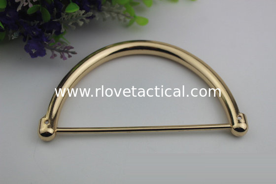 Hot selling bag hardware high plating gold & gunmetal color clutch bag with handle