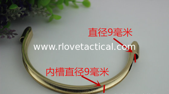 RLOVE profession zinc alloy 2 color bag metal handle for bag fitting