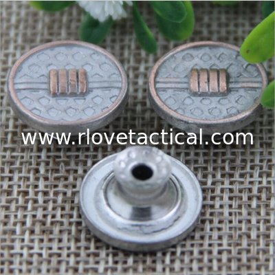 2018 Explosion models spiral high-grade anti brass color alloy 17 mm jeans buttons for apparel accessories