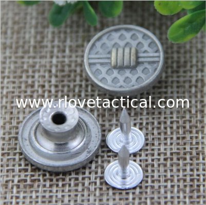 2018 Explosion models spiral high-grade anti brass color alloy 17 mm jeans buttons for apparel accessories