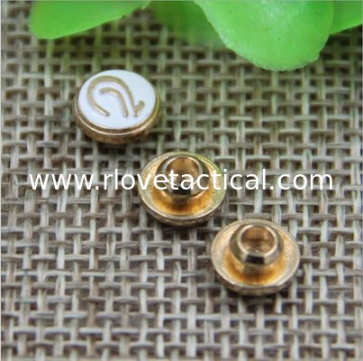 2018 Spring new pink color zinc alloy hardware 7 mm ear pattern bang nail rivets for clothing luggage