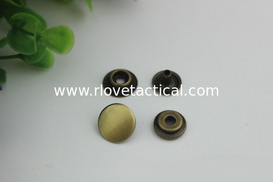 Luggage hardware 12.5 mm four color iron single sided snap buttons for clothing