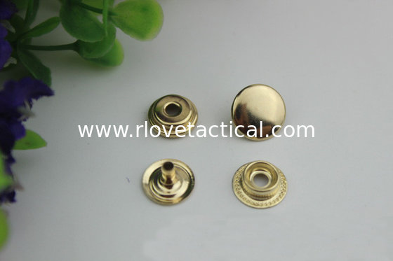 Luggage hardware 12.5 mm four color iron single sided snap buttons for clothing