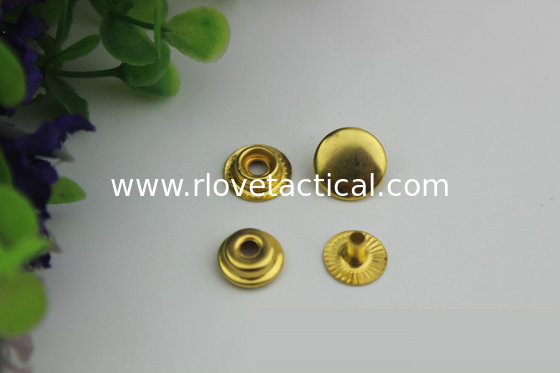 Luggage hardware 12.5 mm four color iron single sided snap buttons for clothing