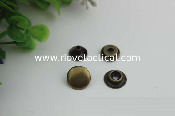 Luggage hardware 12.5 mm four color iron single sided snap buttons for clothing