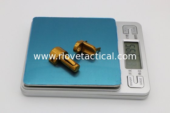 Factory direct sale metal accessories zinc alloy 33.9 mm length OEP color bullet lock for handbags