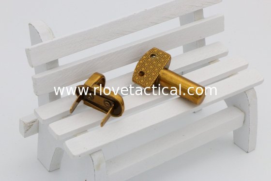 Factory direct sale metal accessories zinc alloy 33.9 mm length OEP color bullet lock for handbags