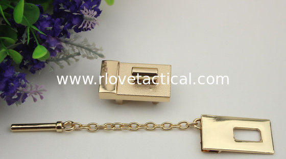 High end zinc alloy 3 color metal hardware accessories purse locks with nickel free