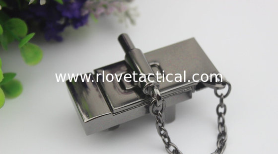 High end zinc alloy 3 color metal hardware accessories purse locks with nickel free