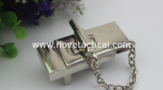 High end zinc alloy 3 color metal hardware accessories purse locks with nickel free