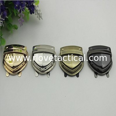 Custom various color zinc alloy handbag metal push locks wholesale