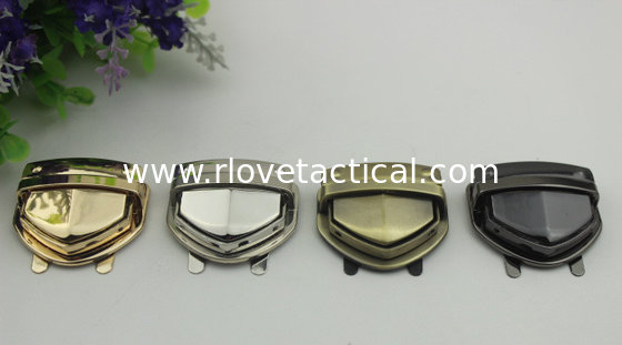 Custom various color zinc alloy handbag metal push locks wholesale