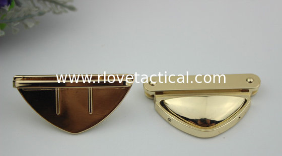 High quality fashion metal accessories zinc alloy 4 colors handbag lock hardware