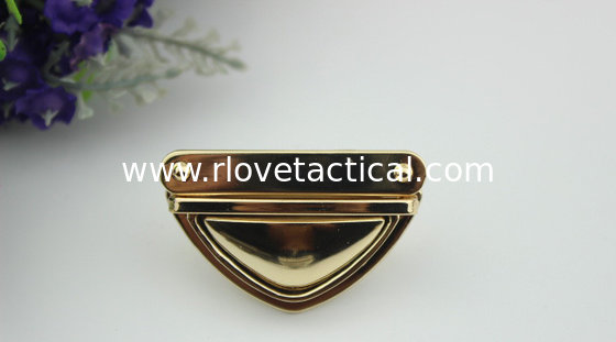 High quality fashion metal accessories zinc alloy 4 colors handbag lock hardware