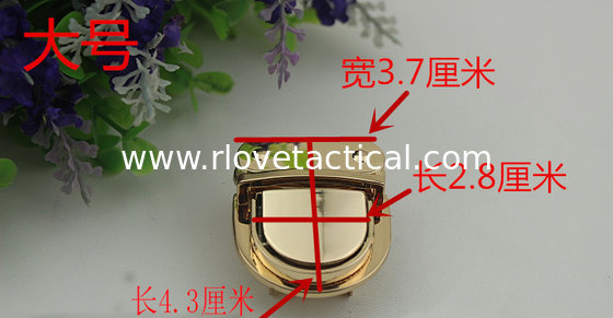 2018 New style high quality various colors zinc alloy handbag push locks