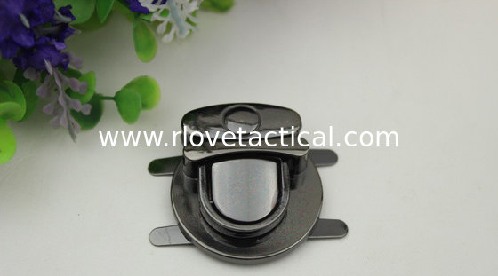 Professional custom luxury gold zinc alloy metal bag push locks 35*40 mm