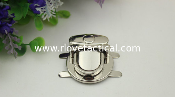 Professional custom luxury gold zinc alloy metal bag push locks 35*40 mm