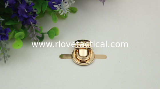 Gold lock metal bag buckle button zinc alloy push lock for bags
