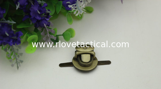 Gold lock metal bag buckle button zinc alloy push lock for bags