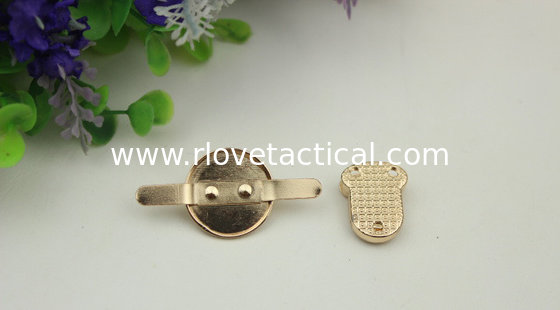 Gold lock metal bag buckle button zinc alloy push lock for bags
