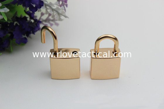 Handbag hardware wholesale light gold zinc alloy metal decorative lock and key