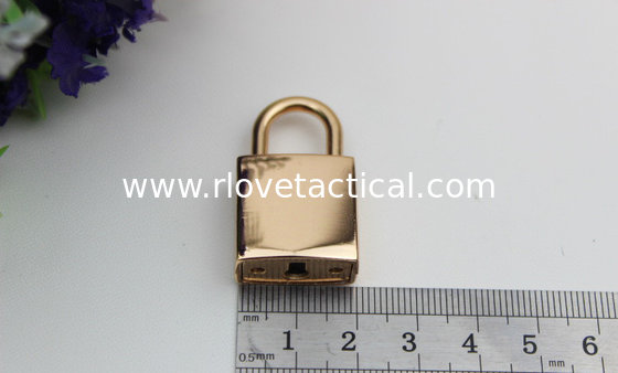 Handbag hardware wholesale light gold zinc alloy metal decorative lock and key