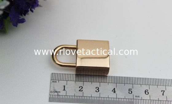 Handbag hardware wholesale light gold zinc alloy metal decorative lock and key
