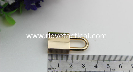 Korean style zinc alloy gunmetal color decorative lock with keys for bags