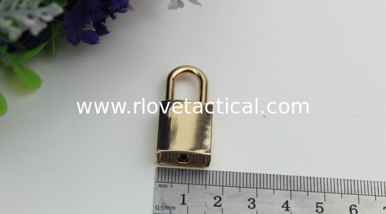 Korean style zinc alloy gunmetal color decorative lock with keys for bags
