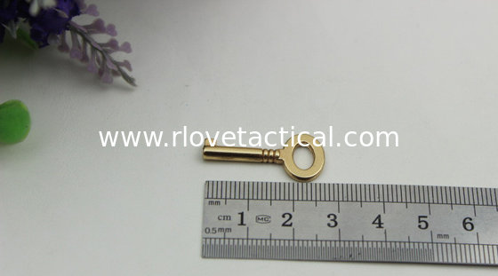Fashion nickel color zinc alloy metal bag decorative lock with key for handbags
