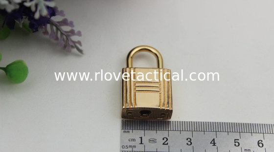 Fashion nickel color zinc alloy metal bag decorative lock with key for handbags
