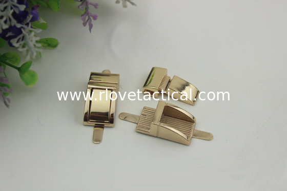 Small design purse metal zinc alloy light gold decorative hardware lock