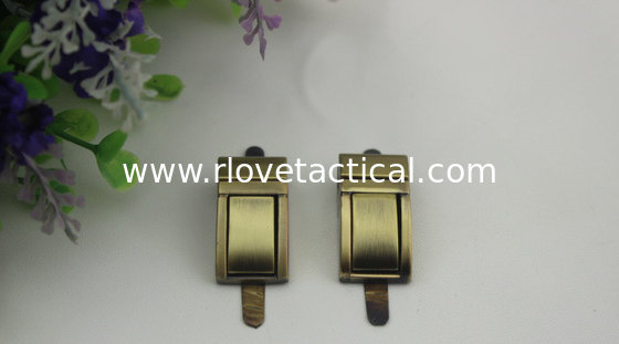 Small design purse metal zinc alloy light gold decorative hardware lock