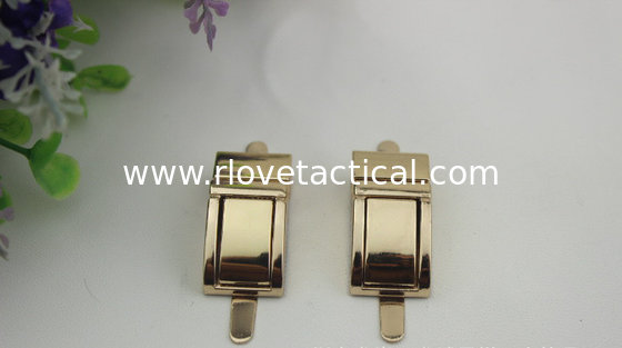 Small design purse metal zinc alloy light gold decorative hardware lock