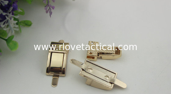 Small design purse metal zinc alloy light gold decorative hardware lock