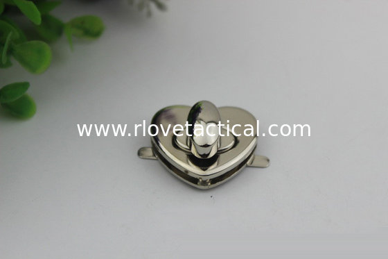 New fashion zinc alloy gold color metal bag hardware twist lock with nickel free