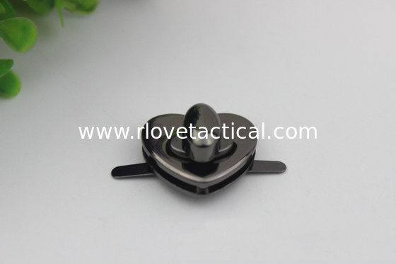 New fashion zinc alloy gold color metal bag hardware twist lock with nickel free