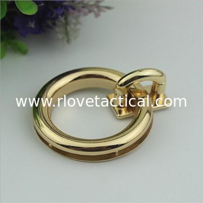 Wholesale high quality lady bag lock light gold metal twist turn decorative lock for bags