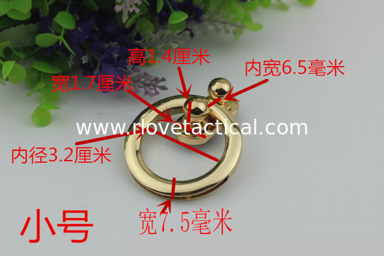 Bag Metal Fittings Fashion Light Gold Bag Turn Lock Twist Lock For Handbags/Purse