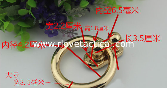 Bag Metal Fittings Fashion Light Gold Bag Turn Lock Twist Lock For Handbags/Purse