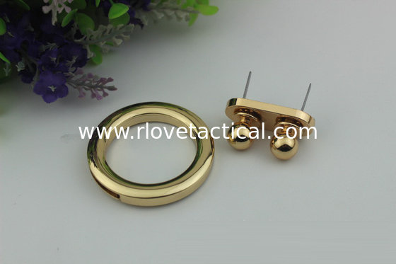 Bag Metal Fittings Fashion Light Gold Bag Turn Lock Twist Lock For Handbags/Purse