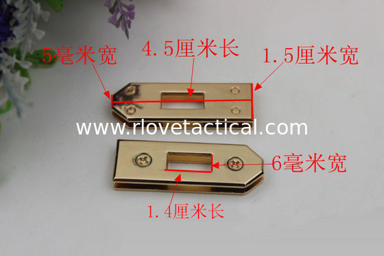 High end multi-color zinc alloy purse lock bag hardware accessories bottom for selling