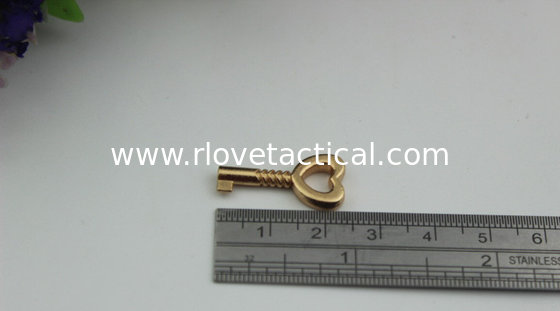 Bag heart-shaped shape light gold hardware decorative wedding padlock luggage hanging concentric lock