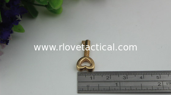 Bag heart-shaped shape light gold hardware decorative wedding padlock luggage hanging concentric lock